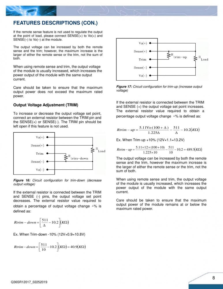 Q36SR12017NRFA datasheet page 8
