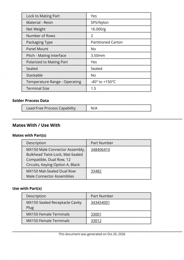 MOLEX 334721354 product document image, page 3