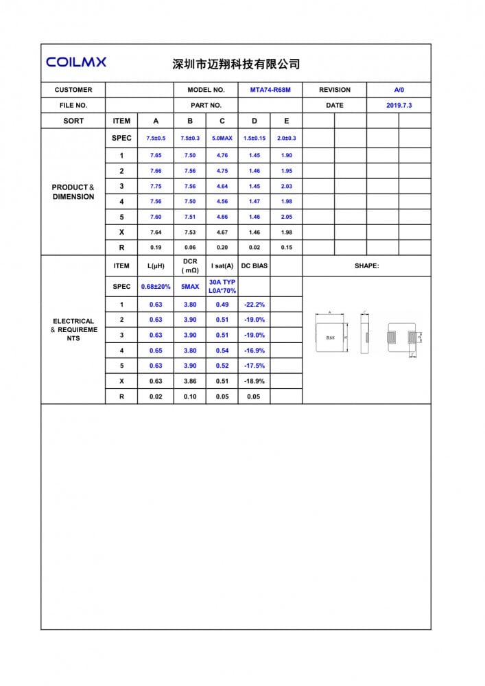 MTA74-R68M endurance page