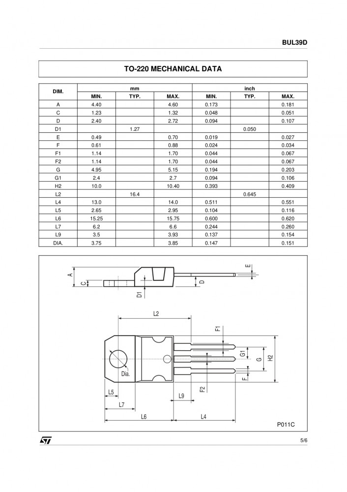 BUL39D datasheet page 5