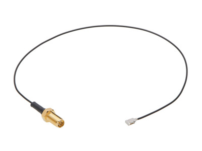 SMA Straight Reverse Polarity Jack Bulkhead to I-PEX MHF1 LK Plug on 1.13mm Cable, 50.80mm Length, 50 Ohms for sale