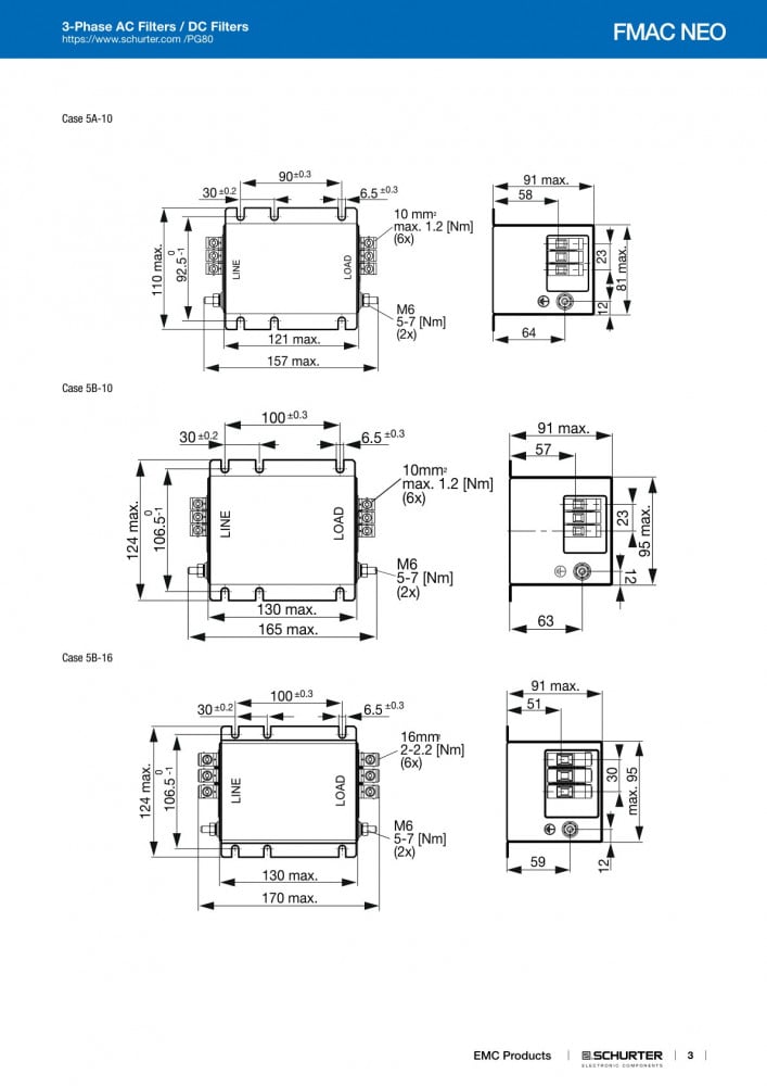 SCHURTER filter document page 3