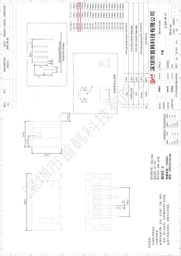 2.0-4P LT specification page 7