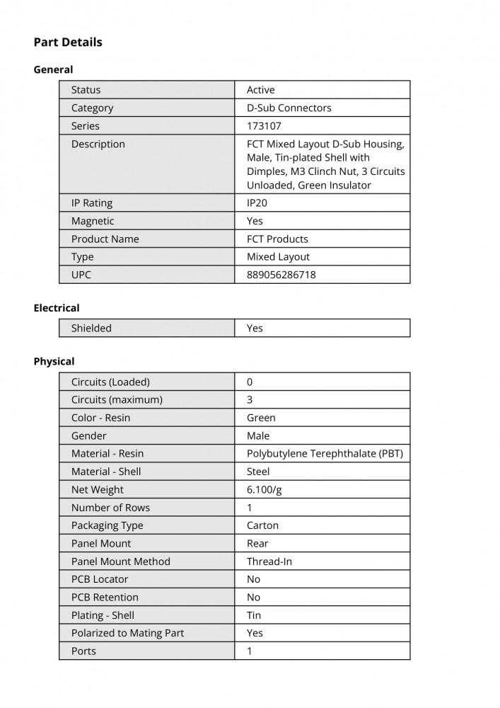 MOLEX 1731070029 document page 2