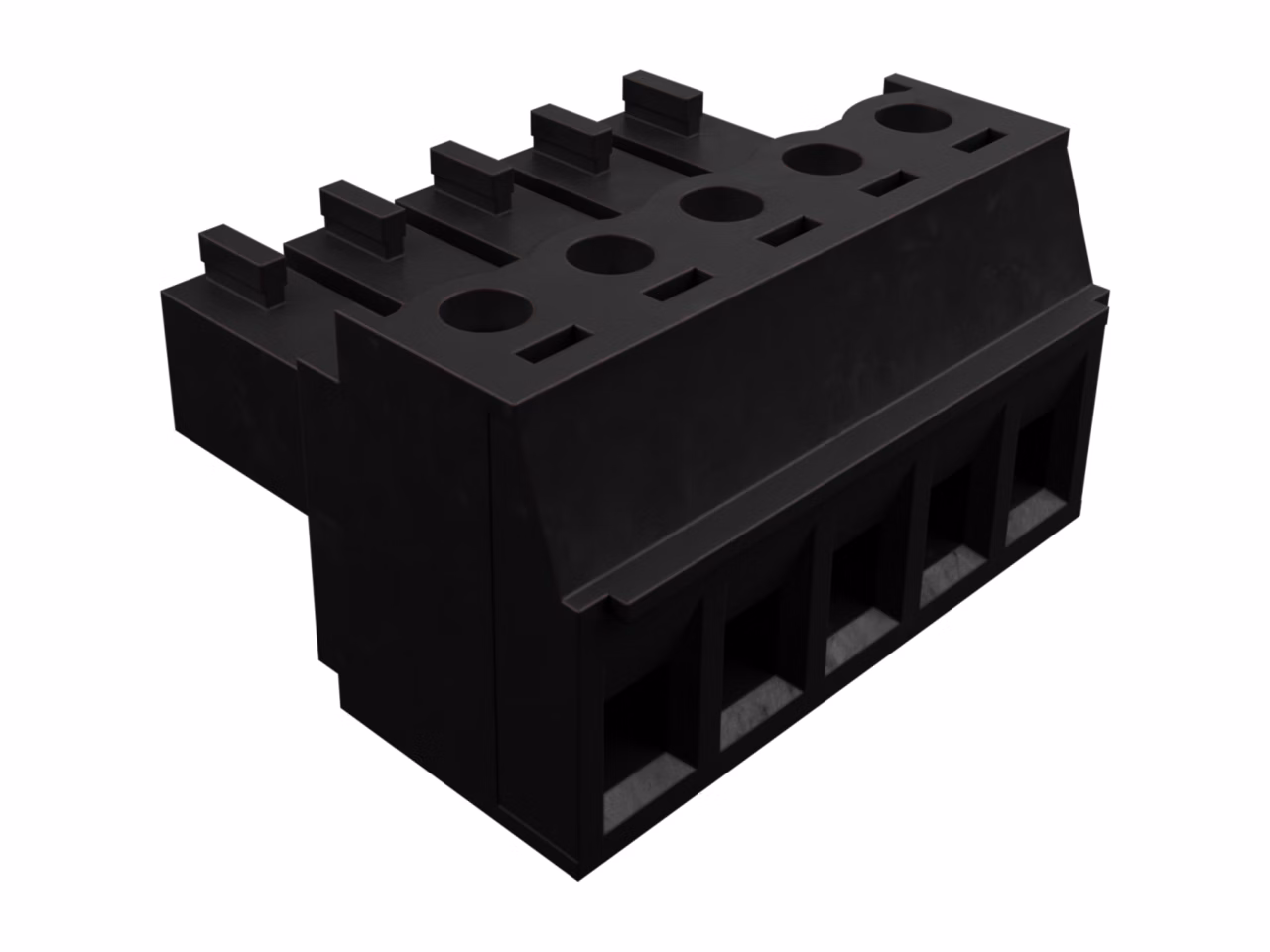 3.81mm Pitch Eurostyle Horizontal Plug, with Standard Imprinting, Black, 5 Circuits for sale