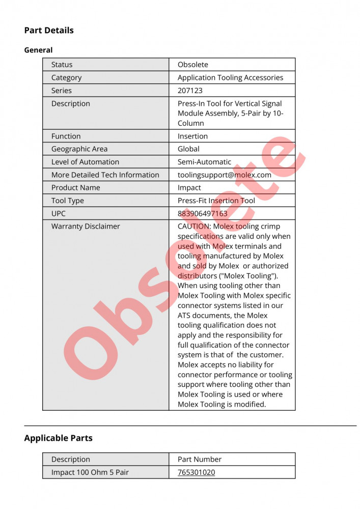 Tooling document preview, page 2