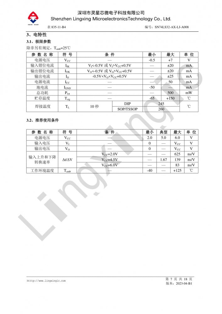 SN74LS32DR(LX) datasheet page 7
