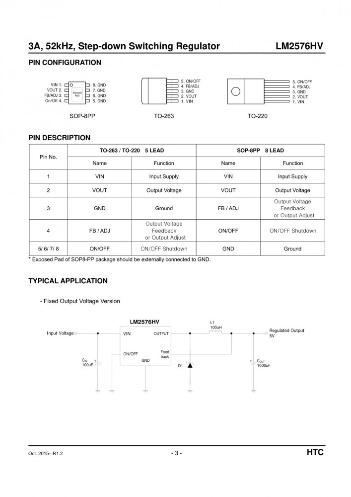LM2576HVR-ADJ datasheet page 3