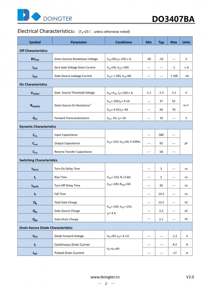 DO3407BA datasheet page 2