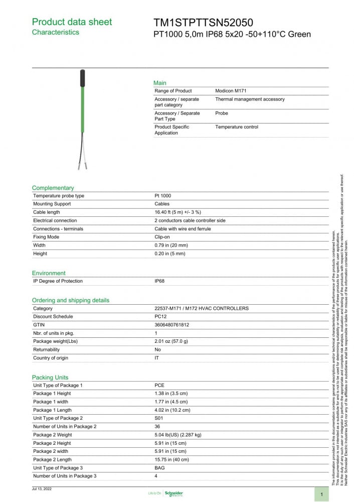 TM1STPTTSN52050 technical document page 1