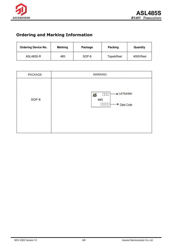 ASL485S-R datasheet page 6