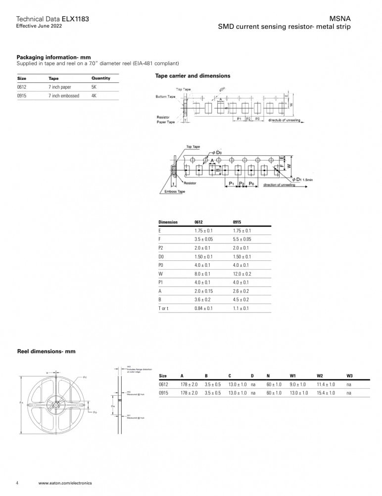 MSNA0612R0020FCM datasheet page 4