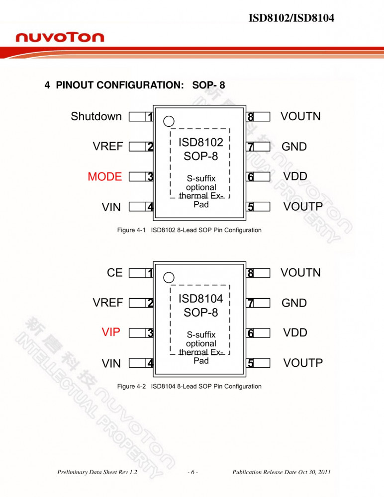 NT-ISD8104 datasheet page 6