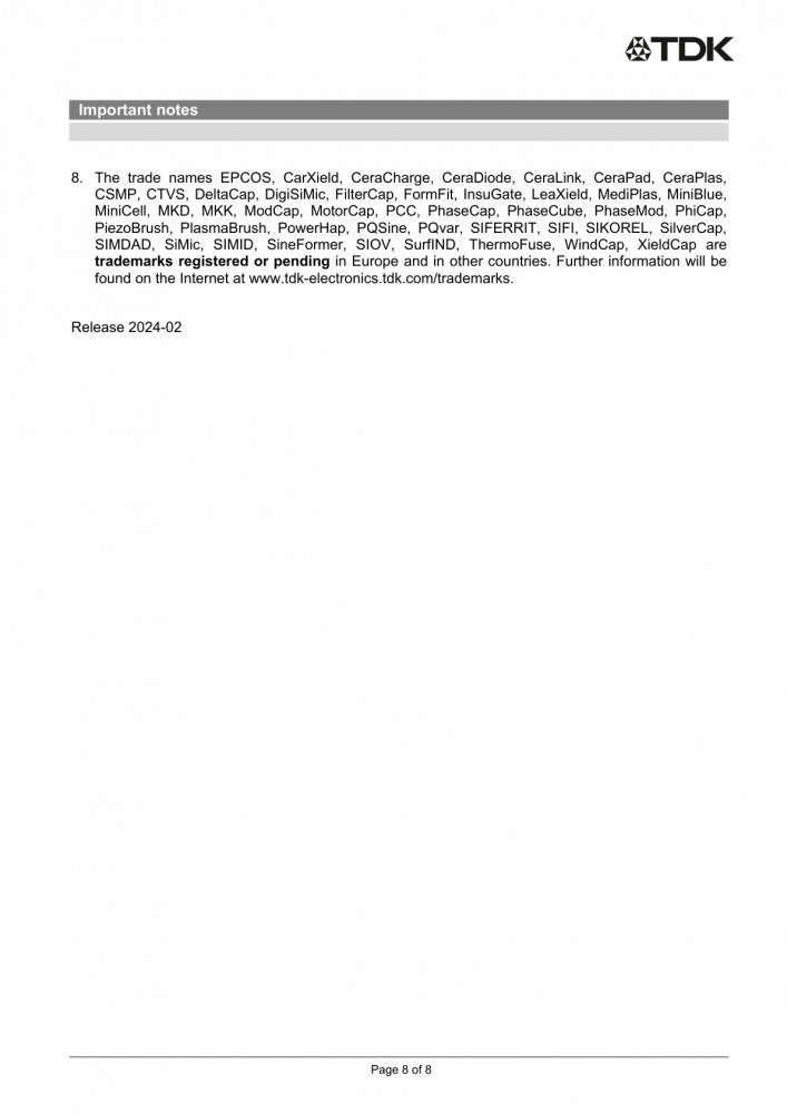 B82451L E402 technical document page 8