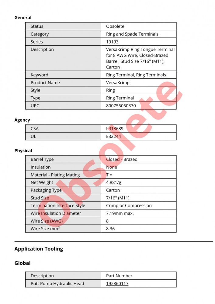 Product documentation image 2 for MOLEX 191930187