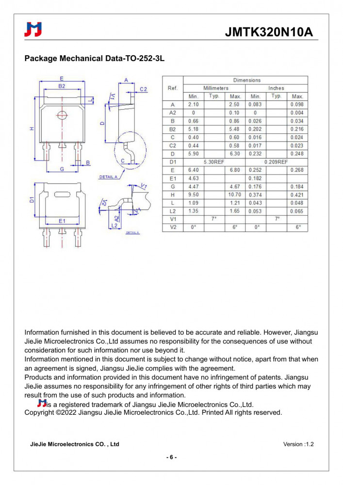 JMTK320N10A datasheet page 6