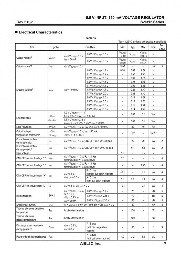 S-1312 datasheet page 9