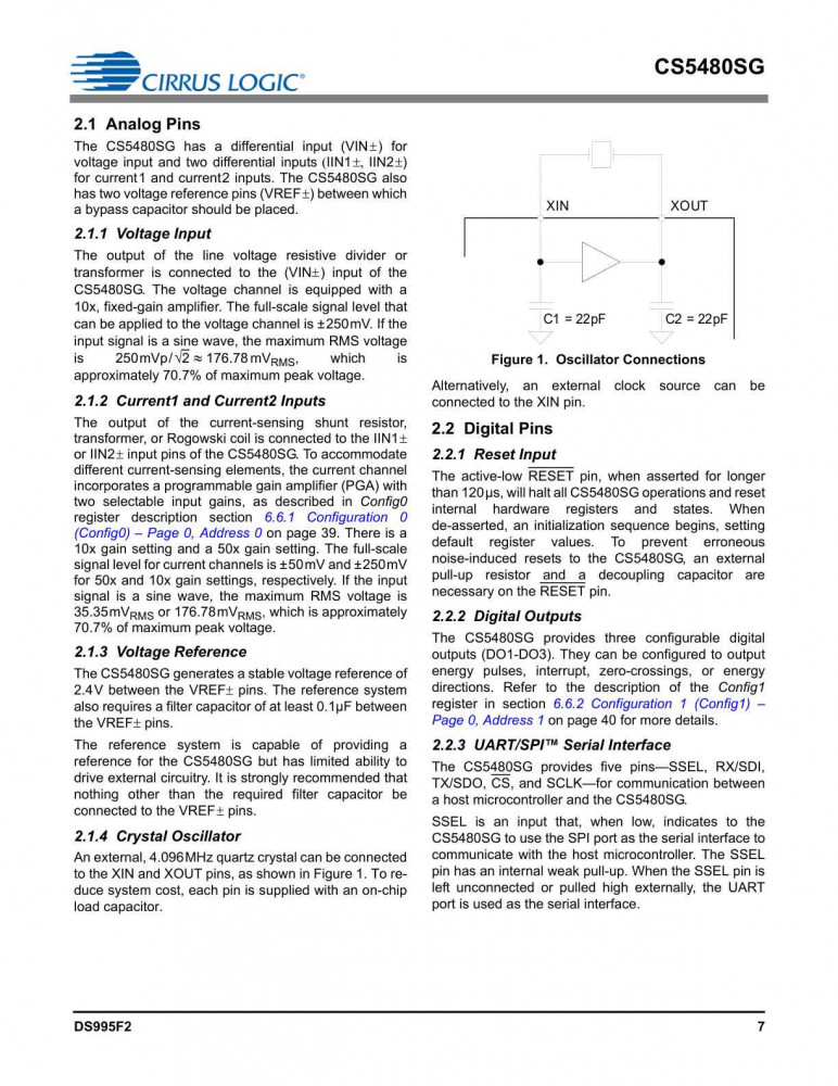CS5480SG-INZ datasheet page 7