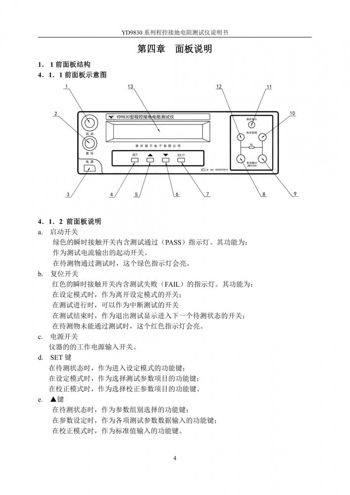 YD9830 manual page 4