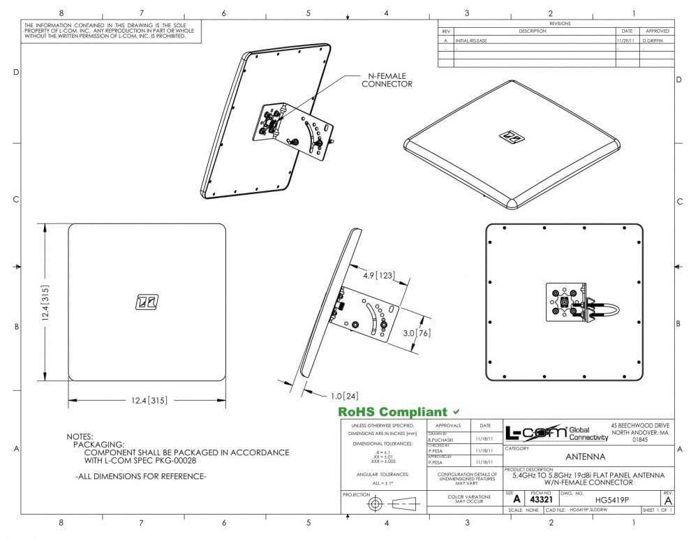 HG5419P technical document page
