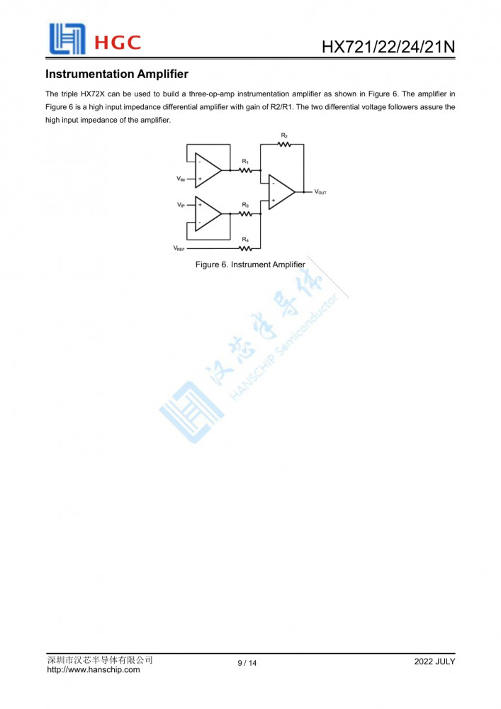 HX722IDRG datasheet page 9