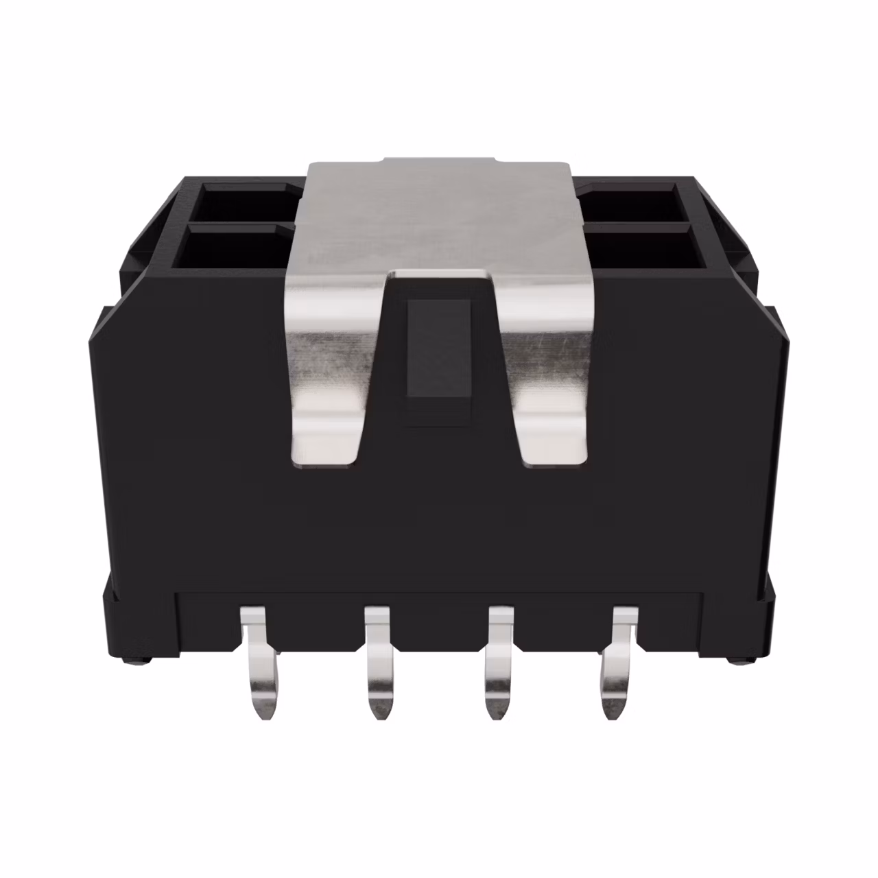 Micro-Fit 3.0 Vertical Header, 3.00mm Pitch, Dual Row, 8 Circuits, with PCB Polarizing Peg, 0.76µm Gold Plating, Glow-Wire Capable, Black, Tape and Reel, with Pick and Place Cap for sale