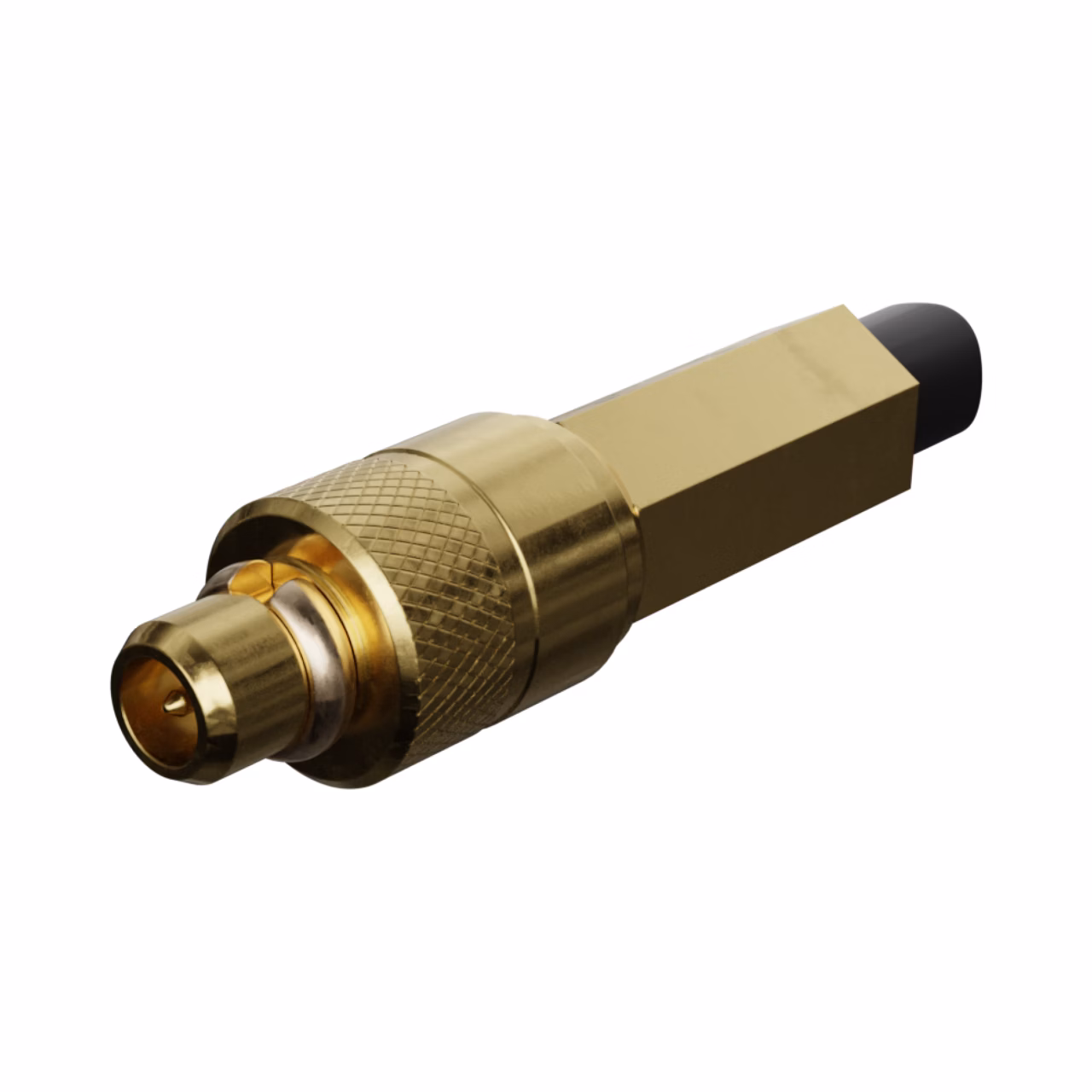 MMCX Plug, Straight, Crimp, RG-174, RG-188 and RG-316 Cable, Brass Body, Gold (Au) Plating, 500 Pieces Per Bag, 50 Ohms for sale