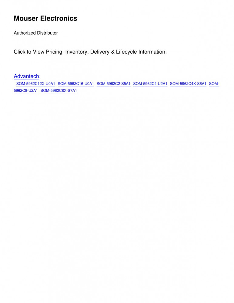 SOM-5962 technical document page 3
