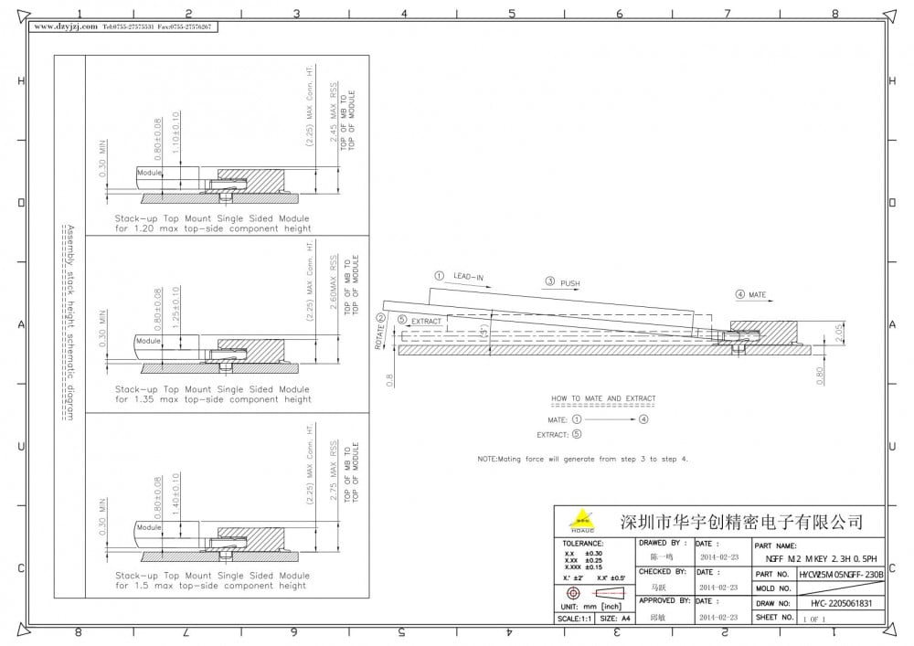 HYCW25M-05NGFF-230B drawing page 2