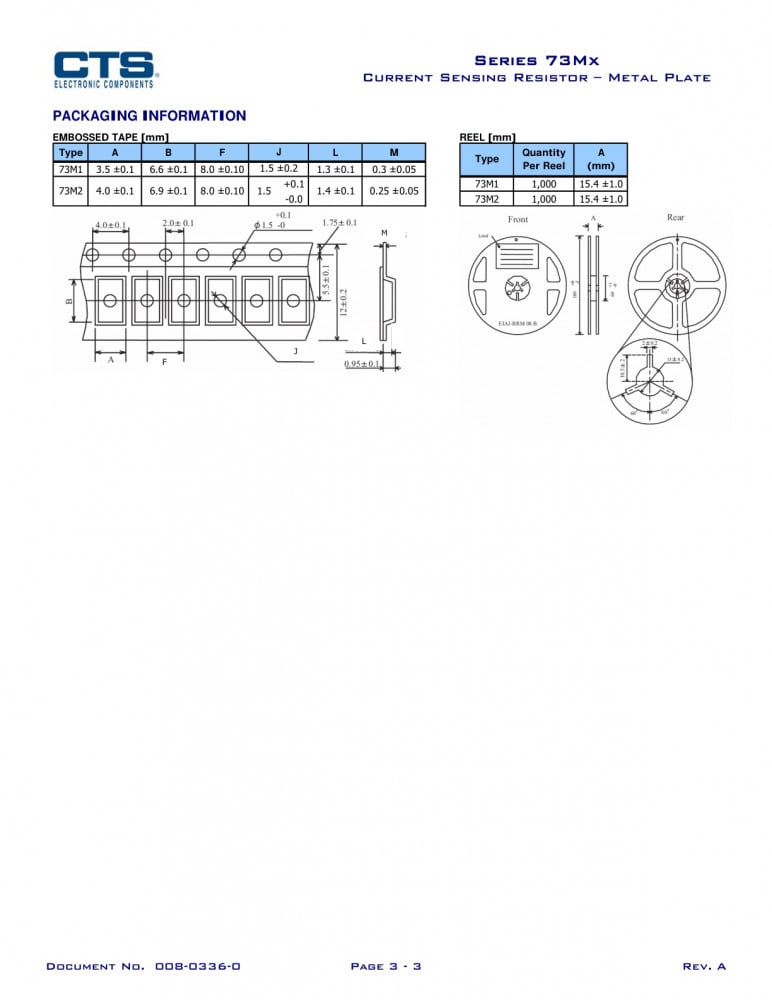 73M1R007F technical document page 3