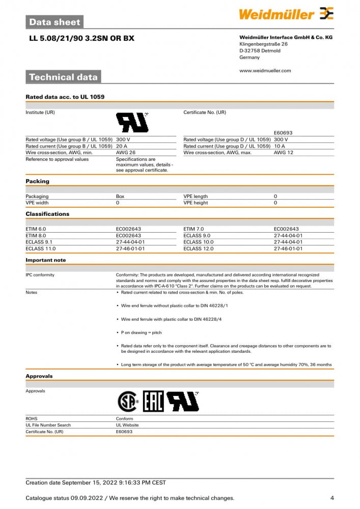 WEIDMULLER 1002020000 datasheet page 4
