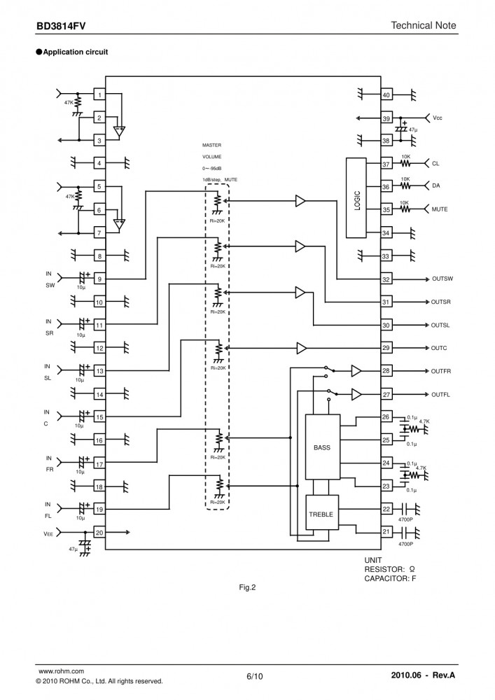 BD3814FV-E2 datasheet page 6