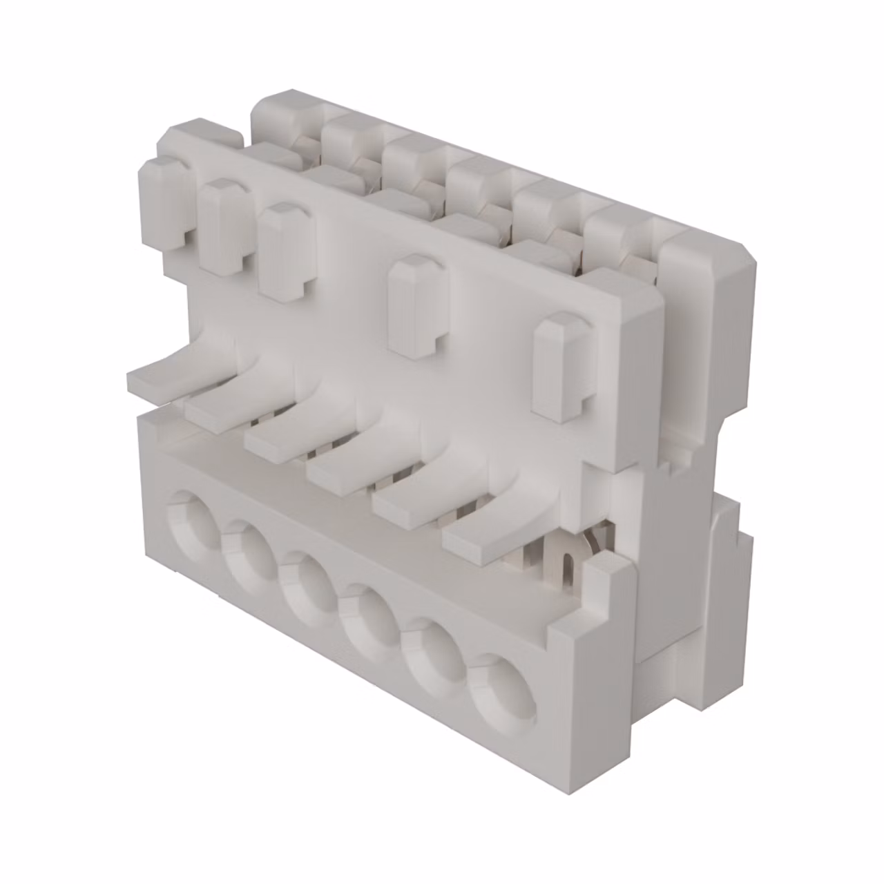 Appli-Mate RAST 2.5 Female Connector, 2.50mm Pitch, 6 Circuits, Positions D & F Removed, Open Endwalls for sale