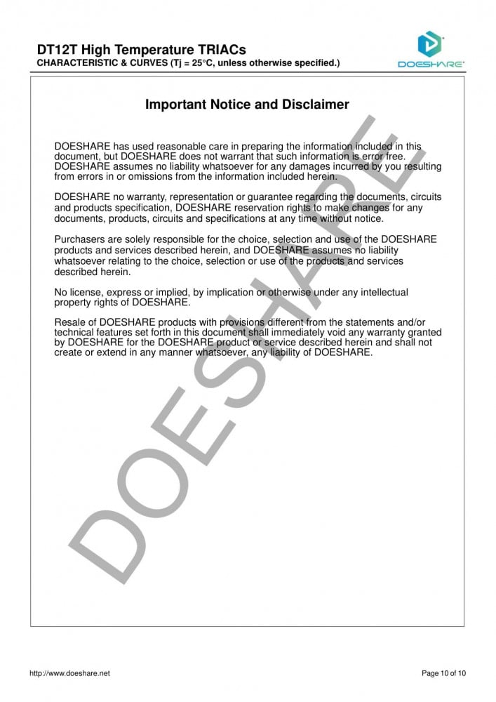 DT12T35T-BH datasheet page 10