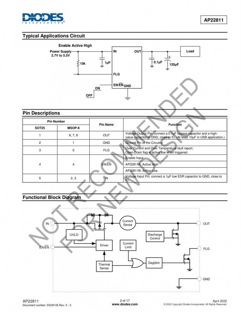 AP22811 datasheet page 2
