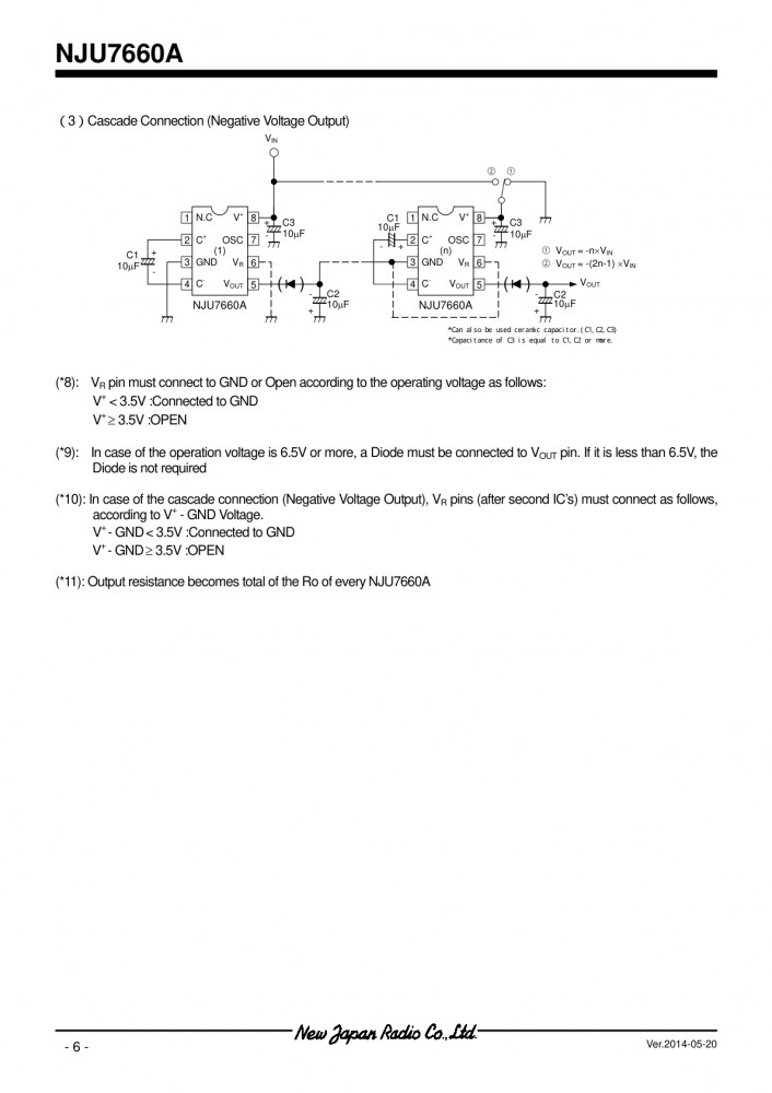 NJU7660AM-TE1 technical document page 6