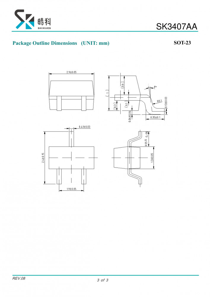 SK3407AA datasheet page 3