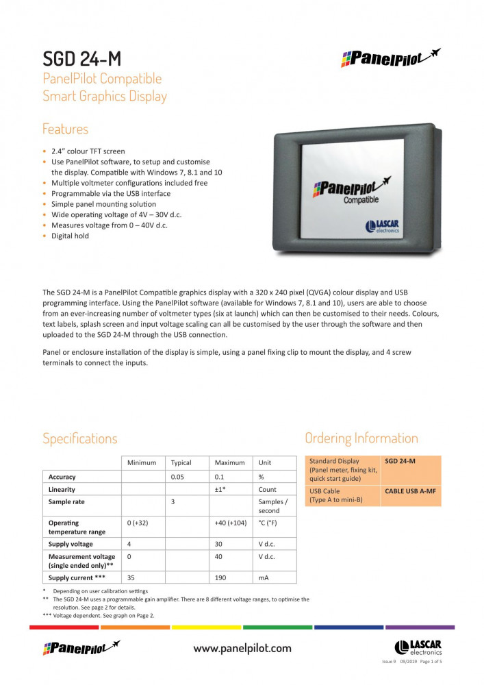 SGD 24-M technical document page 1