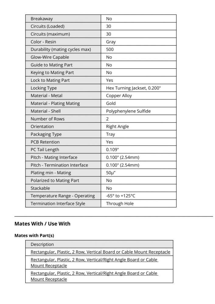 WTB30PR7JTB548 technical document page 2