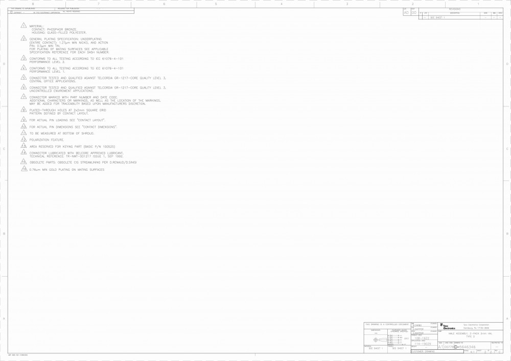 TE Connectivity 5646346-1 technical drawing page 2