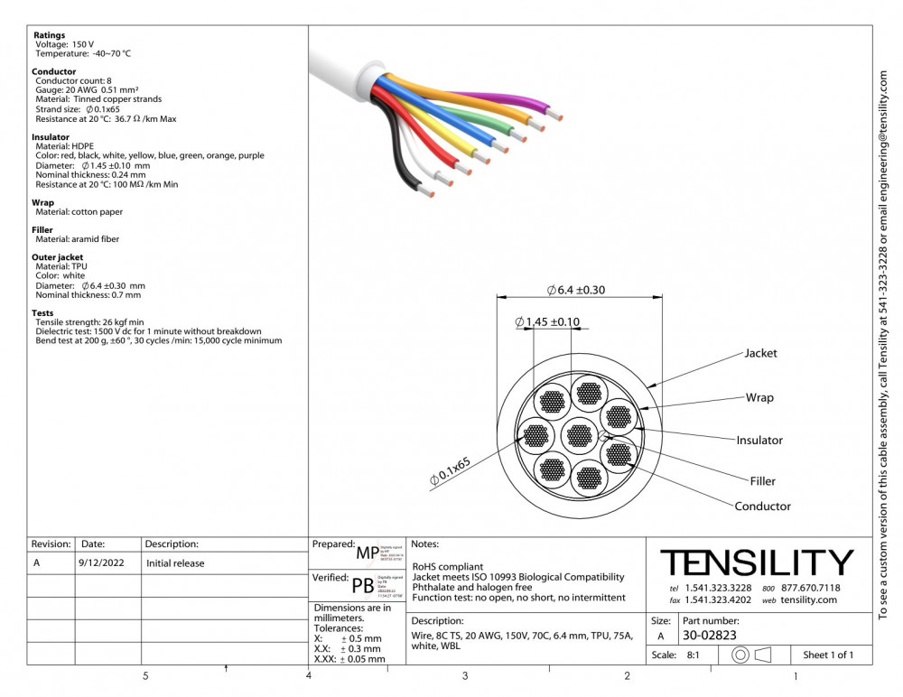 Tensility International 30-02823 drawing preview