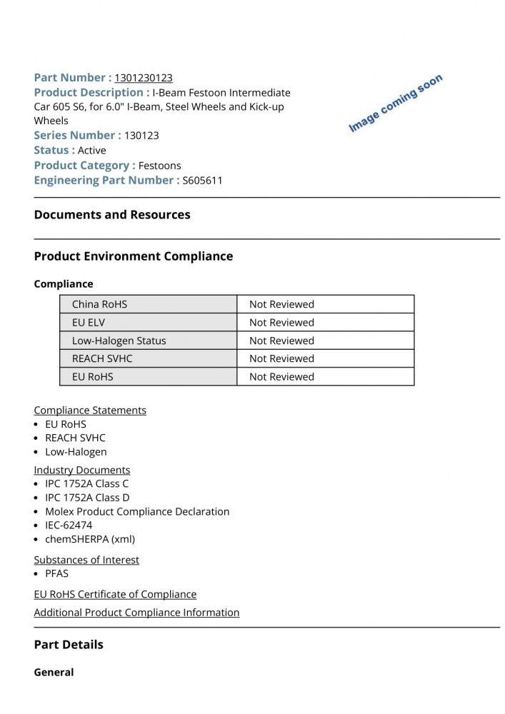 Technical document image 1 for MOLEX 1301230123