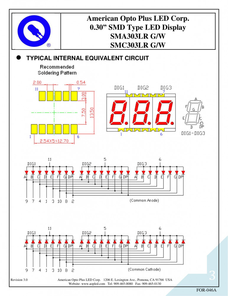 SMA303LR technical documentation page 3