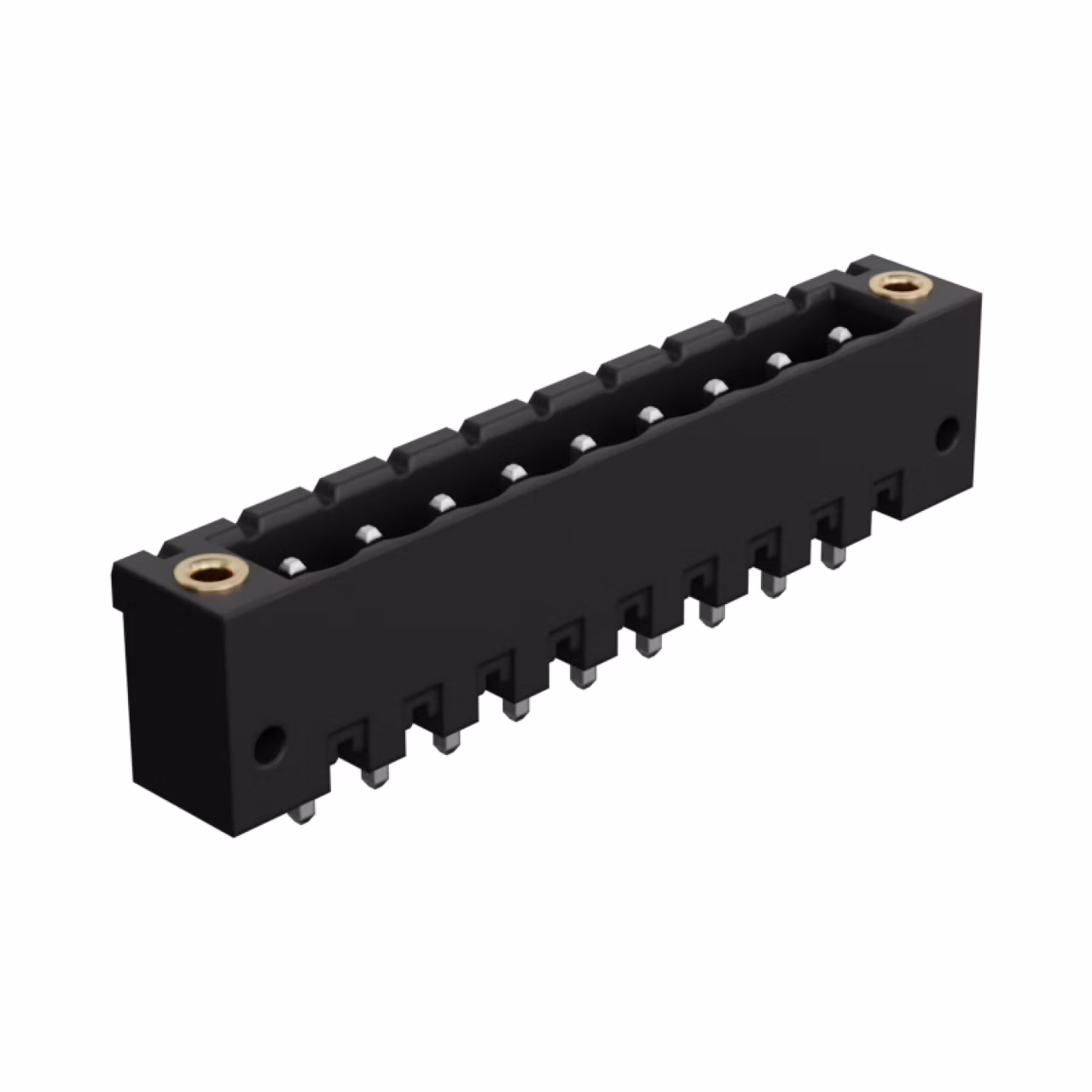 5.00mm Pitch Eurostyle Vertical PCB Header, with Threaded Retention Inserts, 9 Circuits for sale