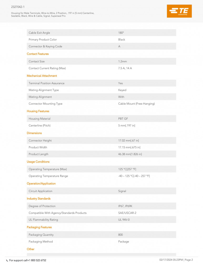 2327042-1 technical document page 2