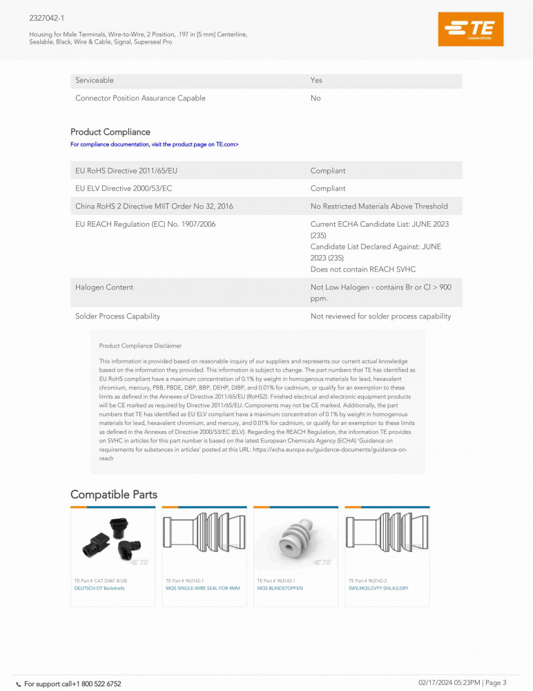 2327042-1 technical document page 3