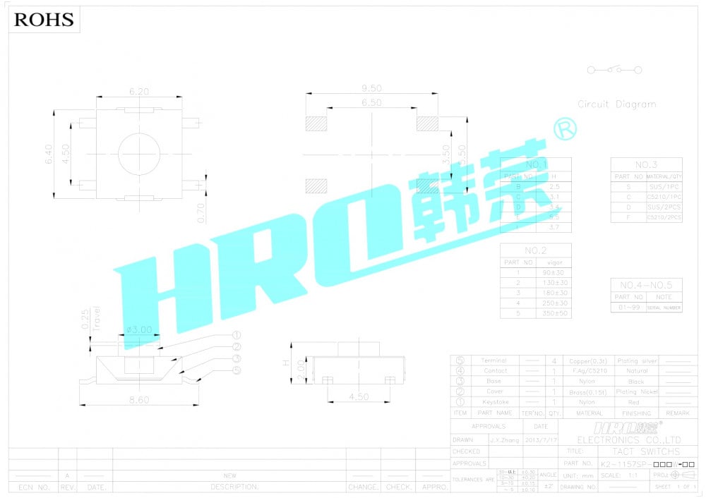 K2-1157SP-G4SB-01 technical drawing and circuit documentation