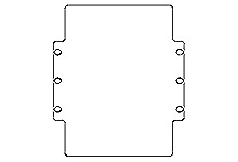Enclosure, Die-cast Aluminum, S-8100 Series, without External Mounting Flanges, 280 x 180 x 101mm Outside Dimensions, not Painted