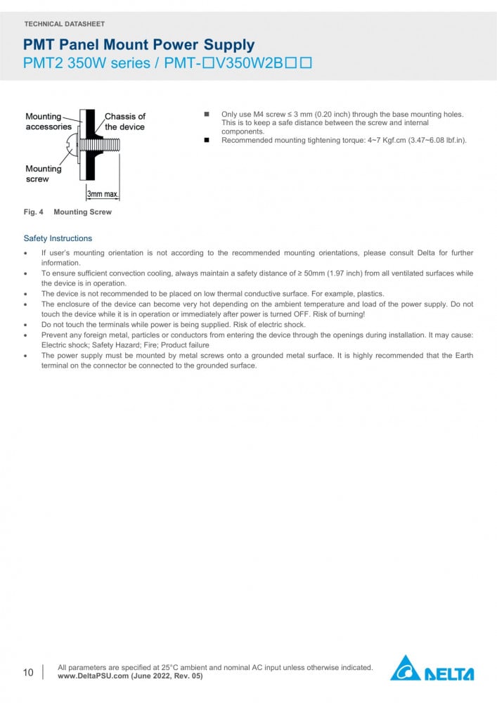DELTA PMT-48V350W2BR datasheet page 10