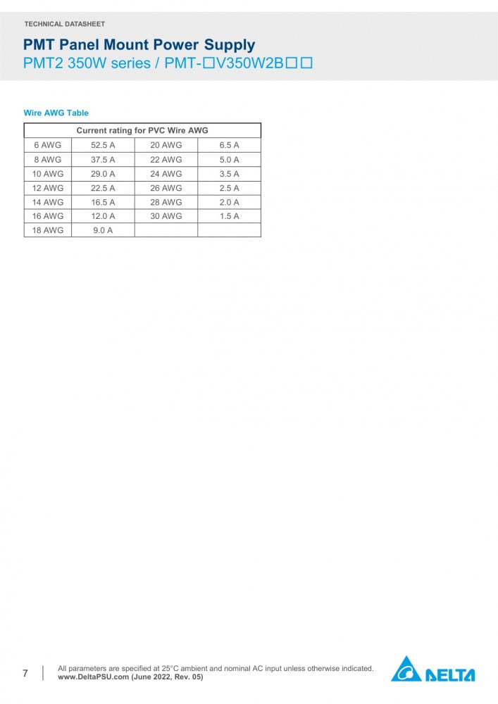 DELTA PMT-48V350W2BR datasheet page 7